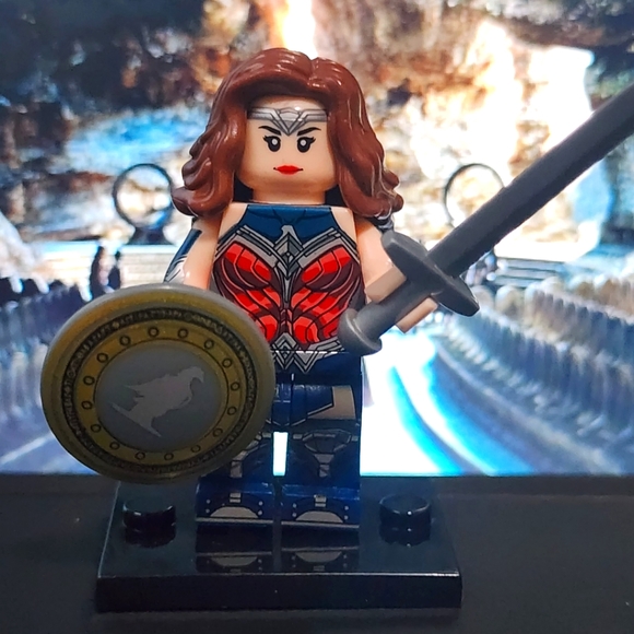 Lego | Toys | Lego Wonder Woman Sword Shield Dc Custom Printed ...